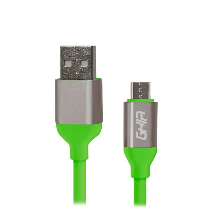 CABLE USB A MICRO USB V8 NYLON 1M VERDE - Genius CT Computadoras