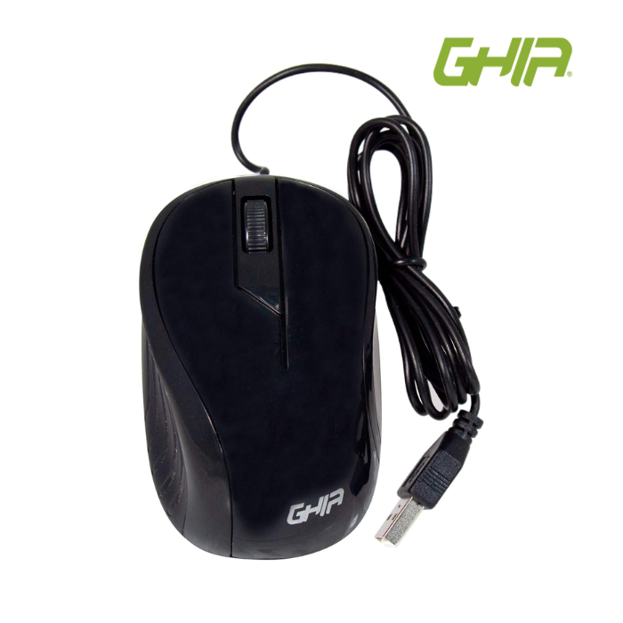 MOUSE ALAMBRICO GHIA NEGRO GMA50N - Genius CT Computadoras
