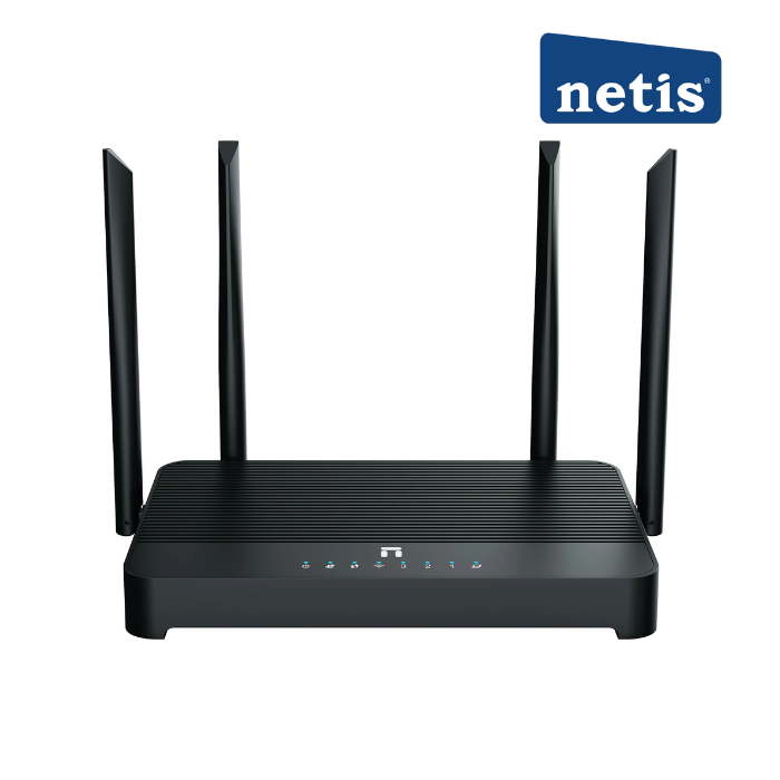 ROUTER NETIS NX31 AX3000 DUAL BAND 4 ANTENAS - Genius CT Computadoras