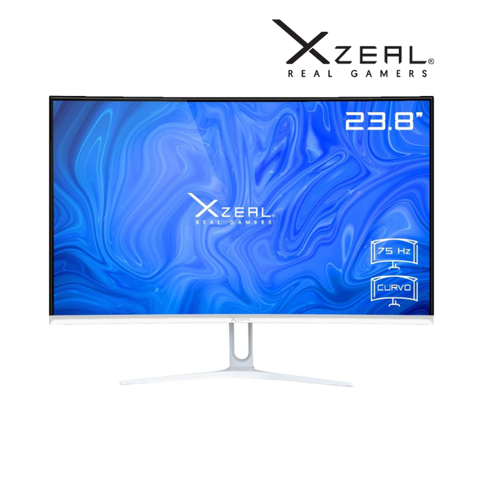MONITOR 23.8" XZEAL CURVO BLANCO XSPMG05W - Genius CT Computadoras