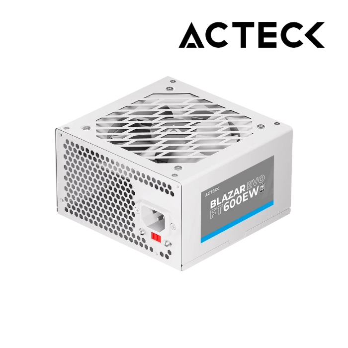 FUENTE DE PODER 600W ACTECK BLANCA FT600EW - Genius CT Computadoras